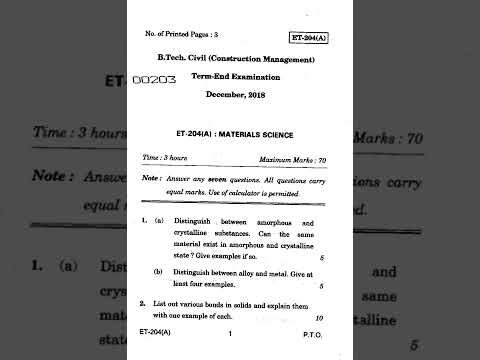 ET - 204 (A)  December 2018 Question Paper