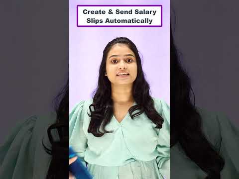 How to Automatically Create & Send Salary Slips of Employees #shorts #payslip