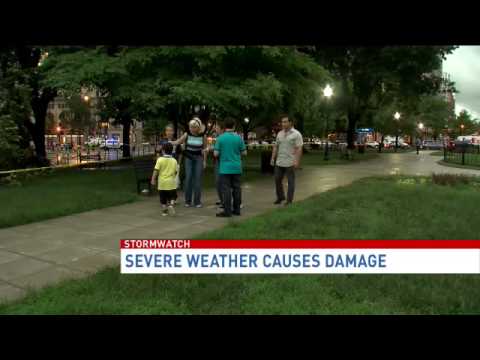 Severe weather causes damage around D.C. area