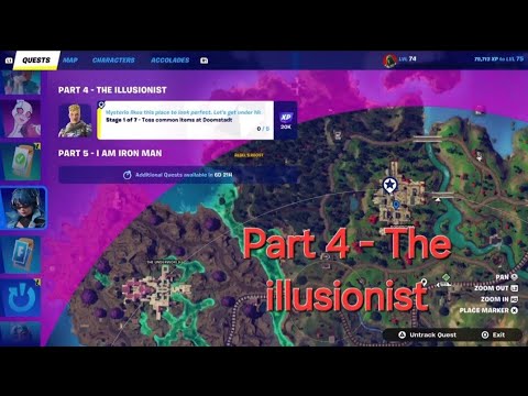 How to complete story quests Fortnite - The illusionist part 4 full guide