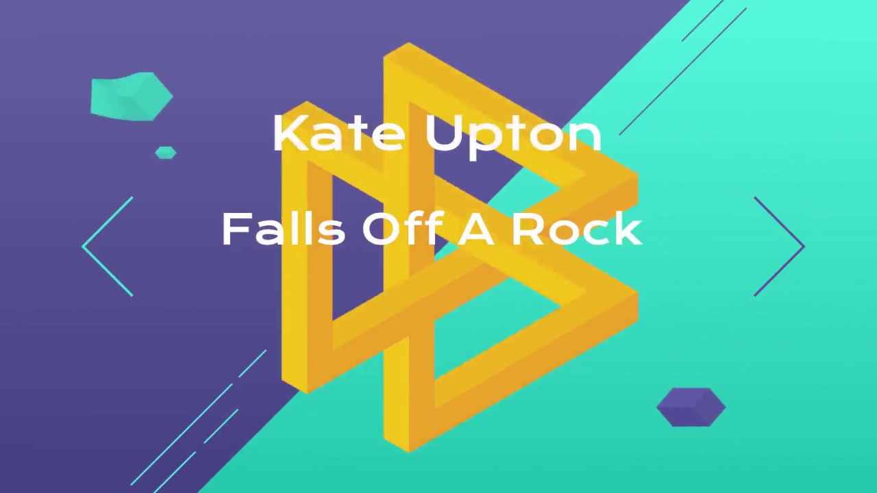 Kate Upton Falls Off A Rock