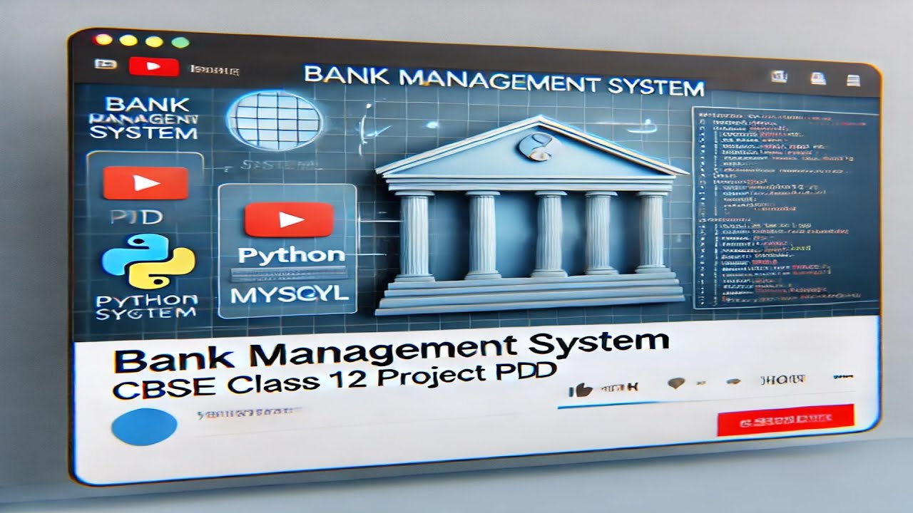 Bank Management System project pdf | Class 12 Computer Science