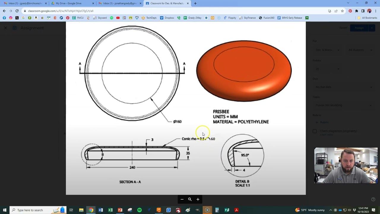 Learn Fusion 360 - Project 13 - Frisbee - Tutorial