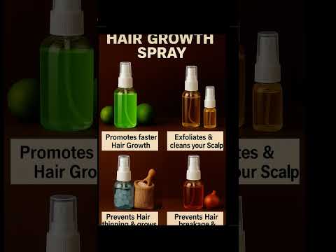Natural Hair Spray for Fast Growth & Care 🌿#HairSpray #HairGrowth #DIYCare #NaturalHair #Glow
