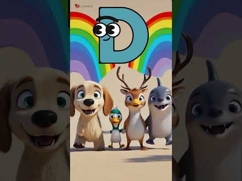Animal D's: 10 Amazing Animals Starting with 'D' 🐬🦌 | ABC Animal Song for Kids #shorts #abcd #kids
