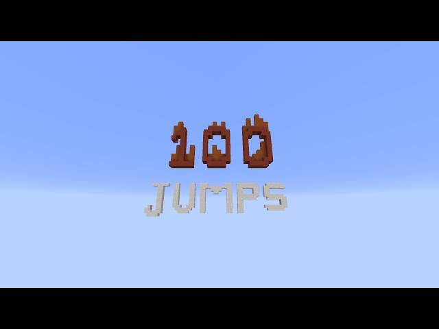 100 Jumps (1.15.1) Minecraft Map