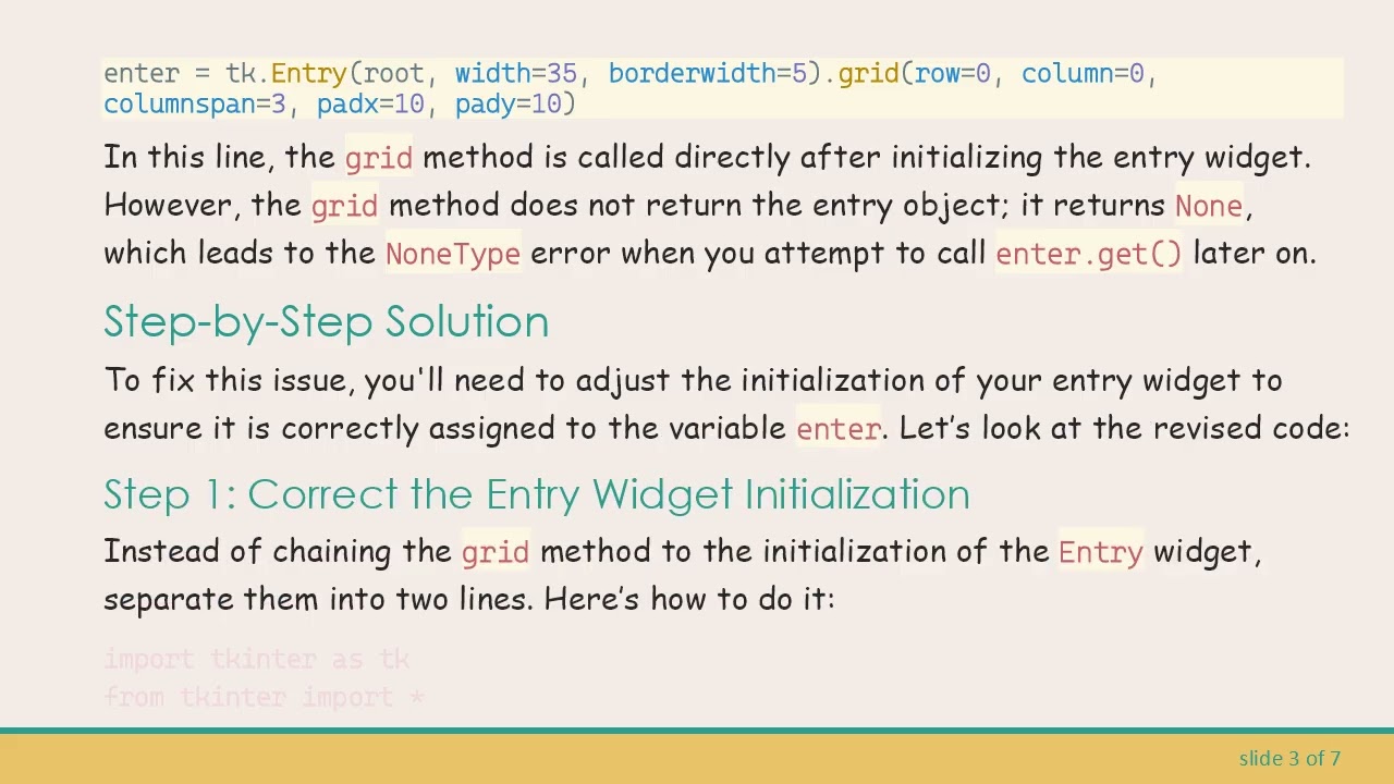 Fixing AttributeError in Python Tkinter GUI Applications