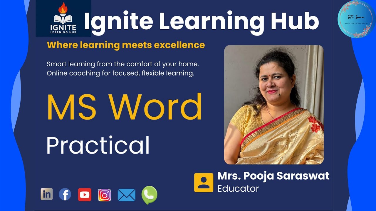 MS Word Practical Session | Step-by-Step Tutorial for Beginners