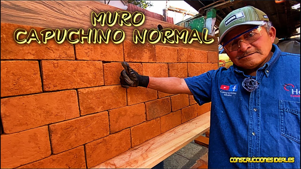 Muro de Tabique Rojo (CAPUCHINO NORMAL) | CONSTRUCCIONES IDEALES
