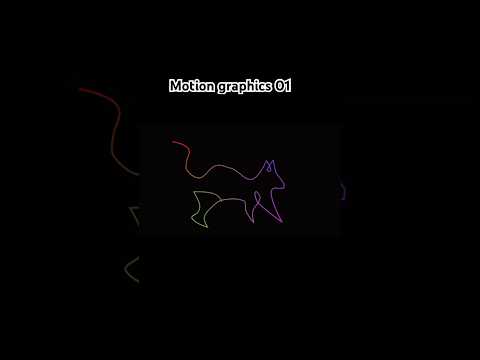 After effects cat line animation ???? #youtube #youtubeshorts #trending #aftereffects #adobe