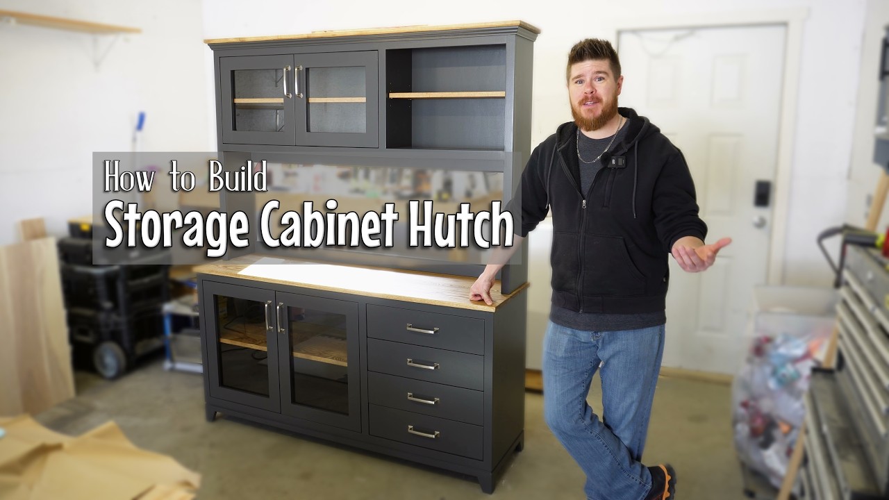 Need storage? Build this classic Storage Cabinet Hutch // plans available!