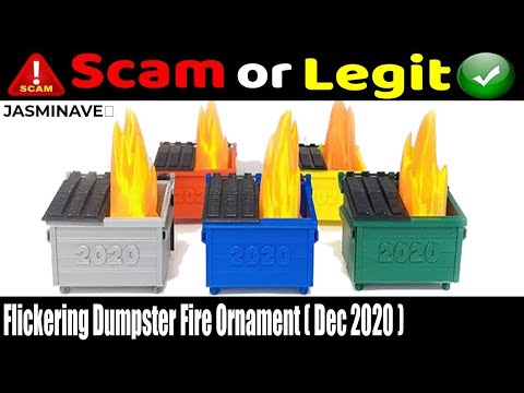 Flickering Dumpster Fire Ornament {December 2020} Real Product Review - Take a Look!