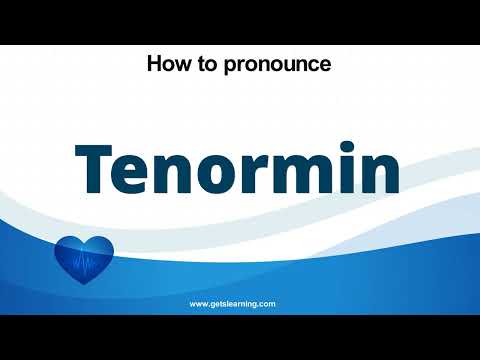 How to pronounce Tenormin in English correctly