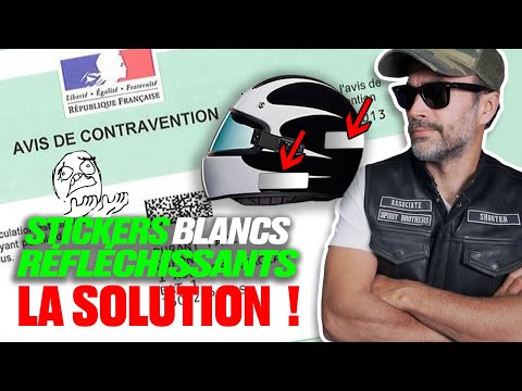 Casque : Stickers Réfléchissants ! Comment Éviter 135 euros d’amende !
