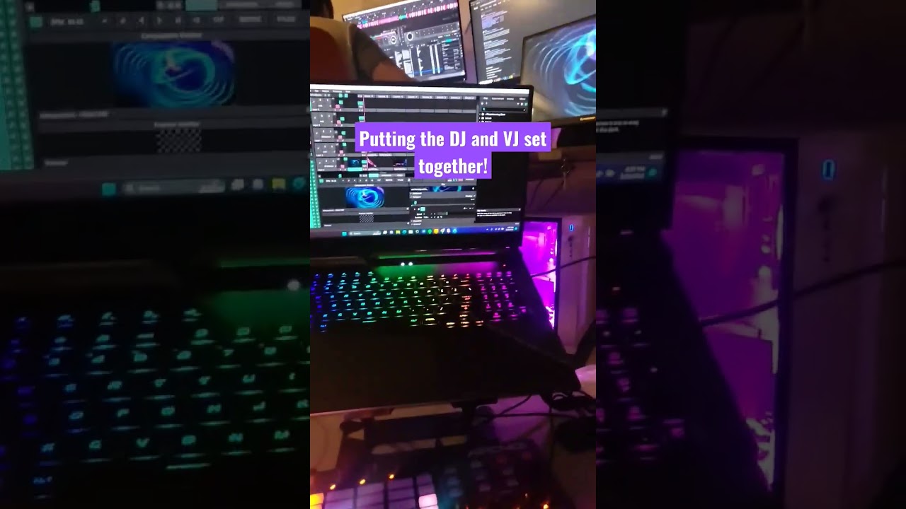 3 Days until my first show debuting as a visual jockey! My vj set up