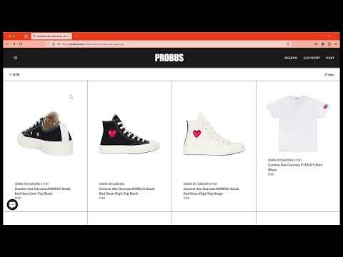Shop Comme des Garcons Play: Explore T-Shirts & Sneakers at Probus NYC