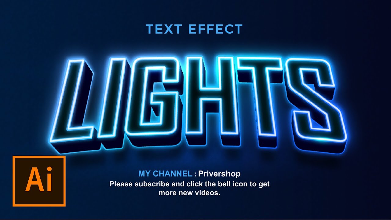 how to create vector text effect on Illustrator