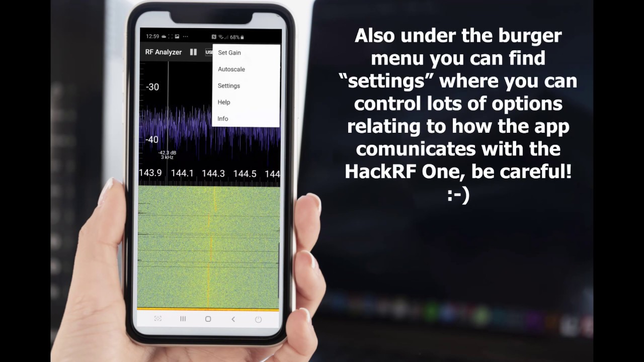 The Hack RF SDR using your Android phone and a free app 