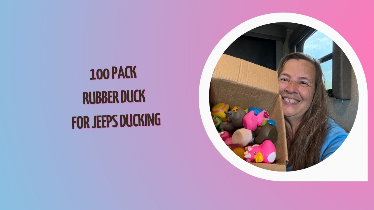 100 Pack Rubber Duck for Jeeps Ducking