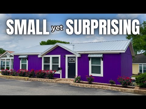 WOW, CUTEST lil' mobile home on the MARKET! Prefab House Tour