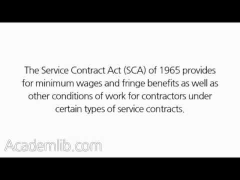 What is the Service Contract Act?