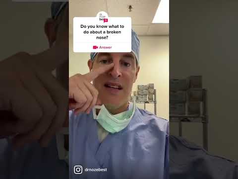 Do you know what to do about a broken nose?