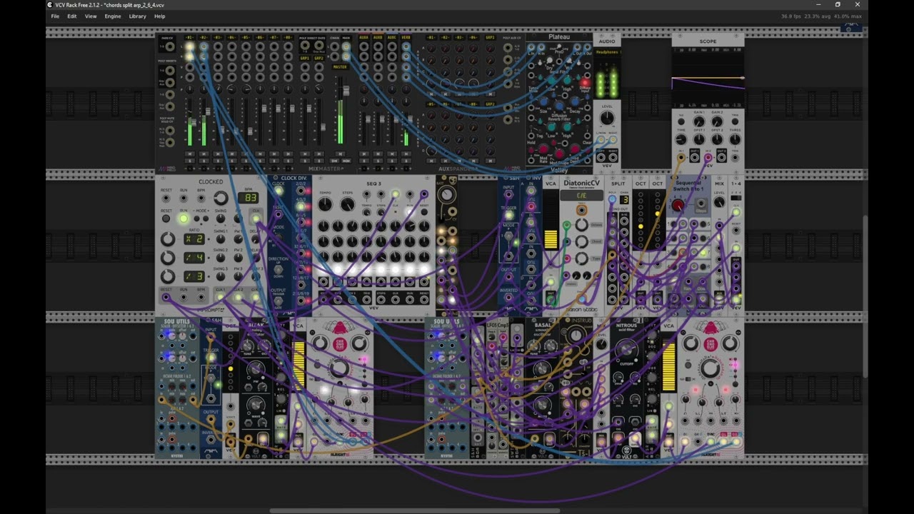 chords split arp 2 6 4