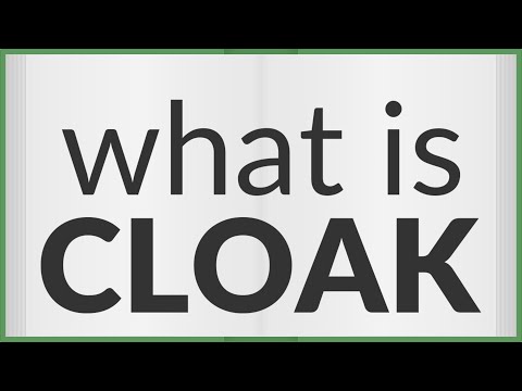 Cloak | meaning of Cloak