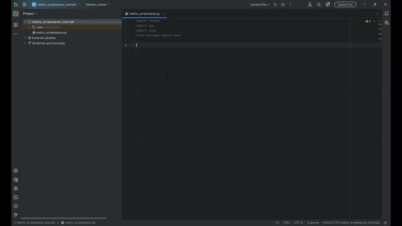 How to Code a Matrix Digital Rain Screensaver in Python