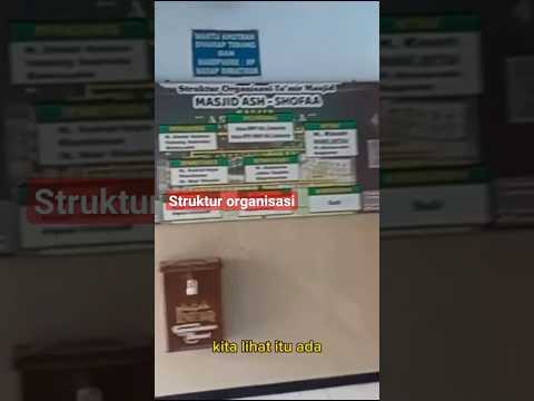 struktur organisasi masjid #short