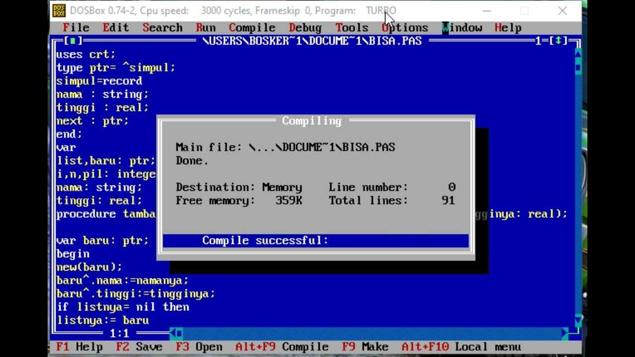 Pert 4 Stack Turbo Pascal