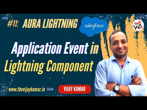 11 Lightning Aura Comp - Application Event in Lightning Component in Salesforce | #salesforce #w3web