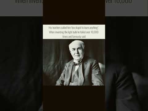 10,000 times???? #for #motivation #Thomas Edison# bulb #10000 times