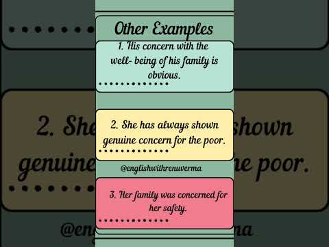 Concern | Word of the Day - Concern| 🤔🤨 | Concern Meaning and Pronunciation| #vocabulary | #shorts |