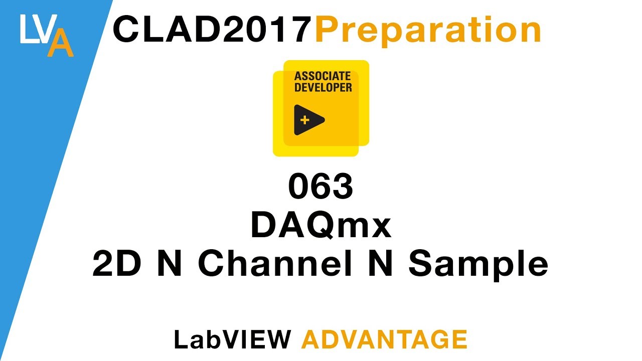 LabVIEW CLAD 063 DAQmx 2D N Channel N Sample