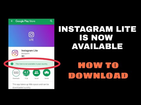 How to download Instagram Lite App on Android