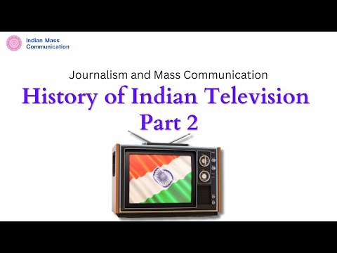 History of Television Part 2 Video Lecture - Crash Course for UGC NET ...
