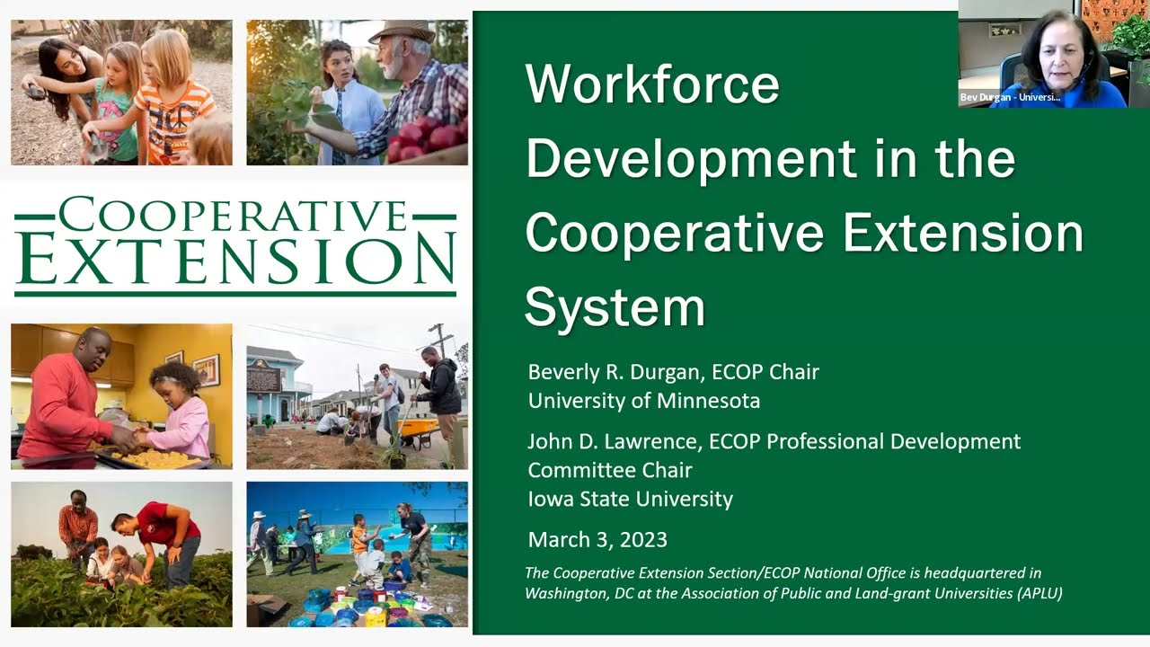 Workforce Development in the Cooperative Extension System