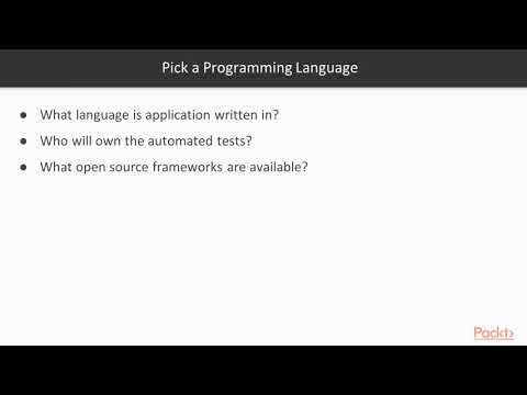 Learn Dive into Core of Selenium Automation Choosing Programming Language and Framework ...