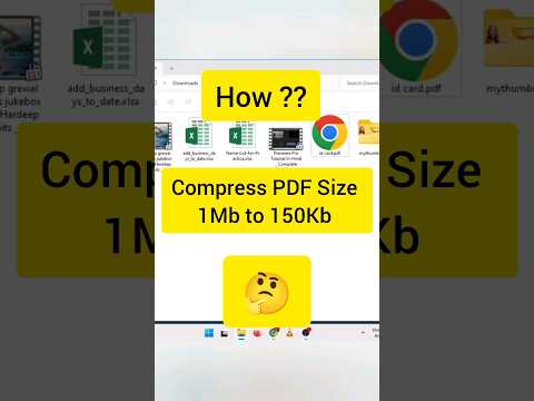 how Compress PDF Size 1mb to 150kb #pdfsize #pdfreduce