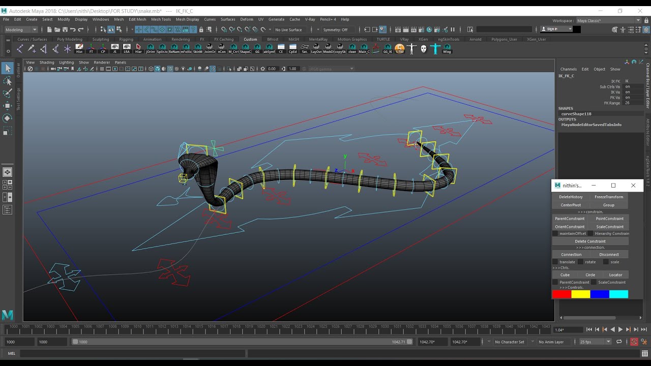 nithin's Snake Rigging- Reel 2023
