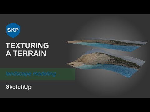 Applying a texture to a terrain in SketchUp