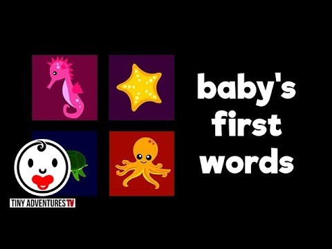 Baby's First Words | Under the Sea | Simple learning video for babies and toddlers