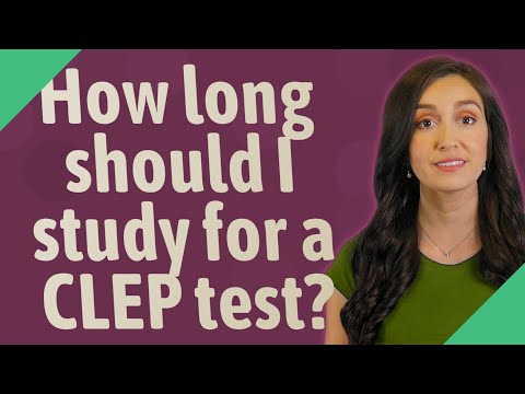 How long should I study for a CLEP test?