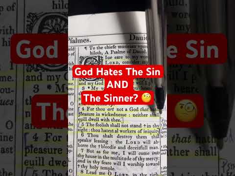 Does God Hate? 🤔 Psalm 5:4-5 #God Of #Israel #Bible
