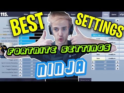 Ninja Fortnite Settings
