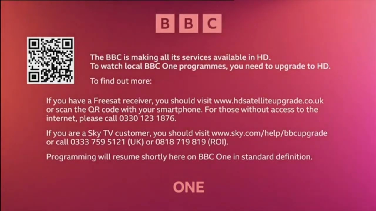 BBC One - SD Satellite Switchover Warning - (2023)