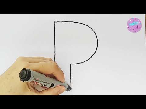 CÓMO DIBUJAR LA LETRA "P" En imprenta #comodibujarlaletrap