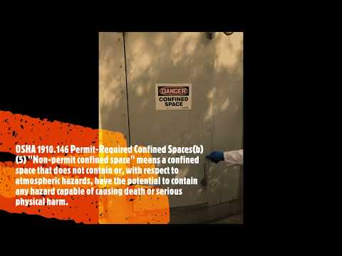 Safety Tip#1: Non-Permit Confined Space
