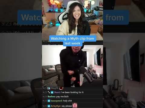 Pokimane Catches Myth in 4K #shorts